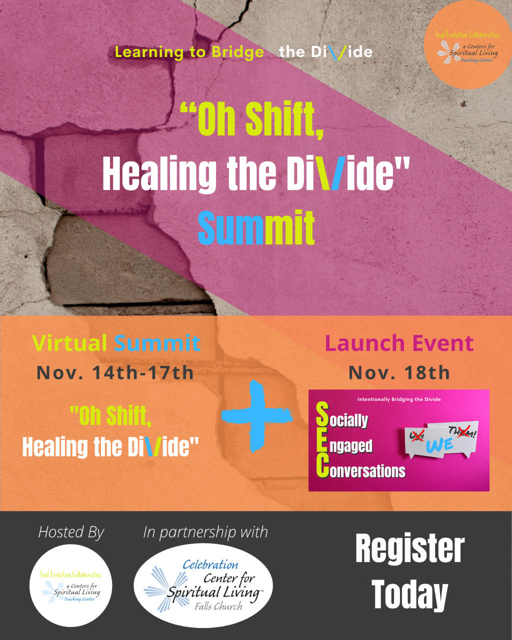 Oh Shift: Healing the Divide Virtual Summit – Celebration Center for ...